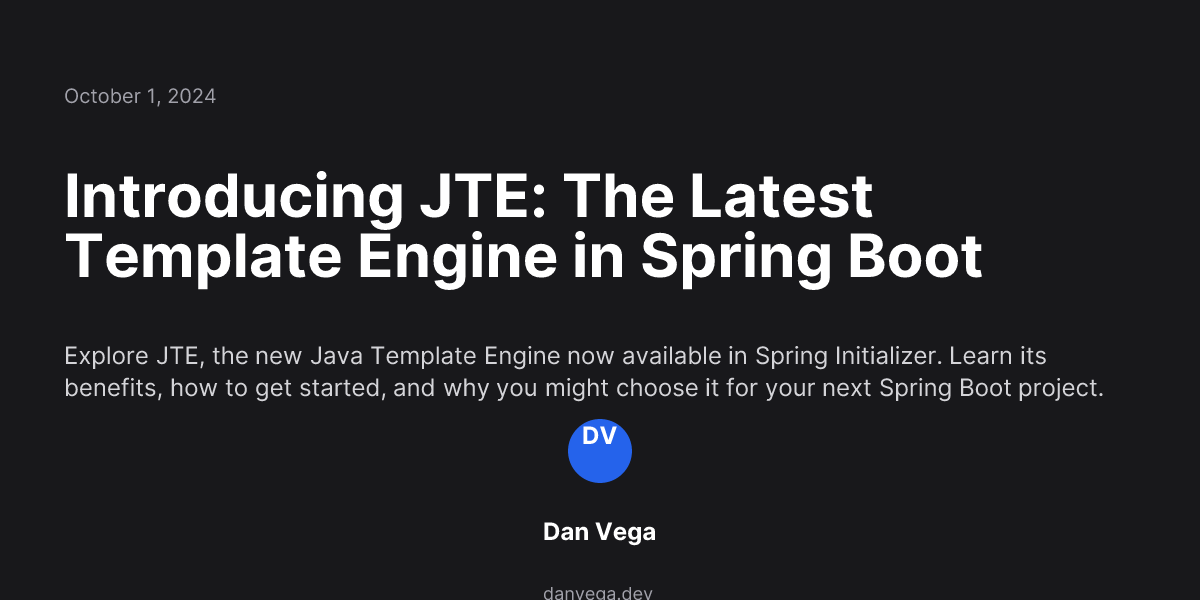 Introducing JTE: The Latest Template Engine in Spring Boot